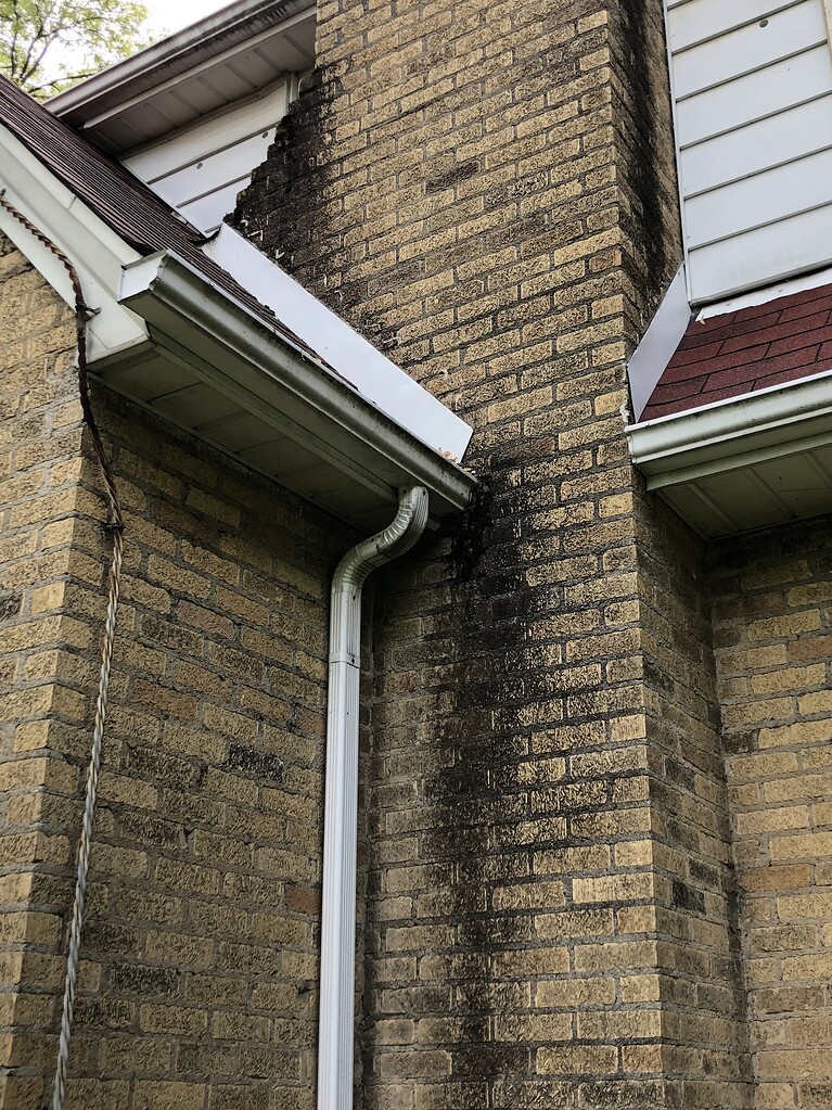 Bad brick job - Residential - Pressure Washing Resource