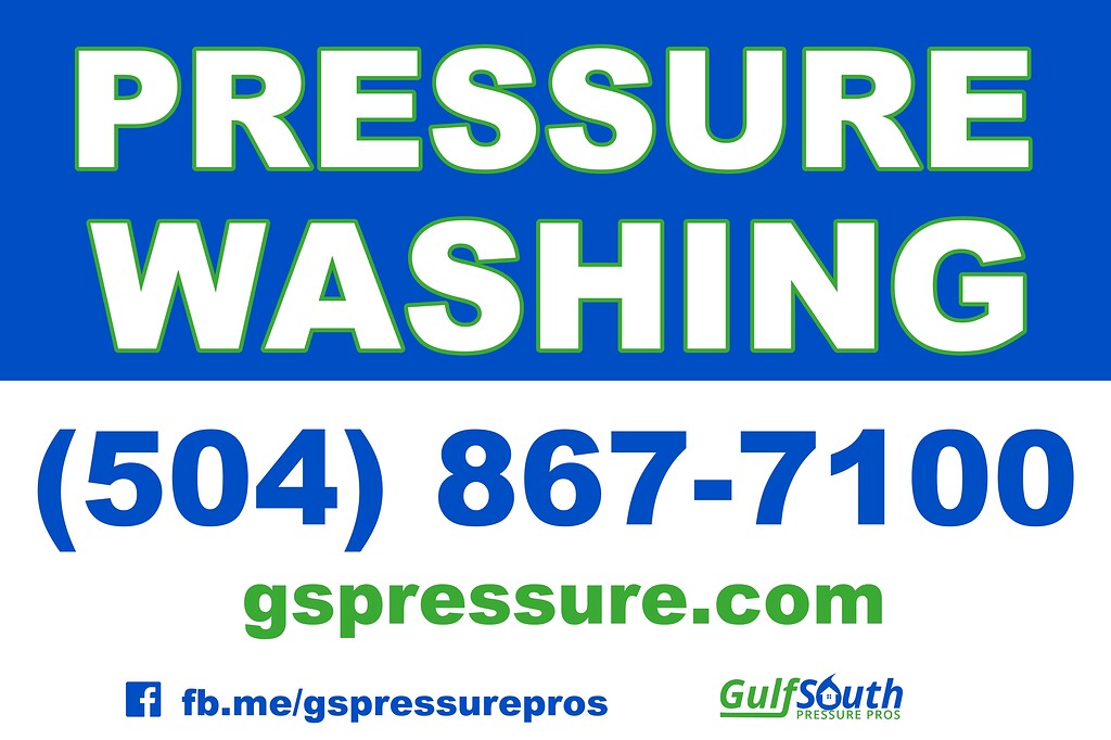 Yard sign design - Suggestions/Thoughts - Marketing - Pressure Washing ...