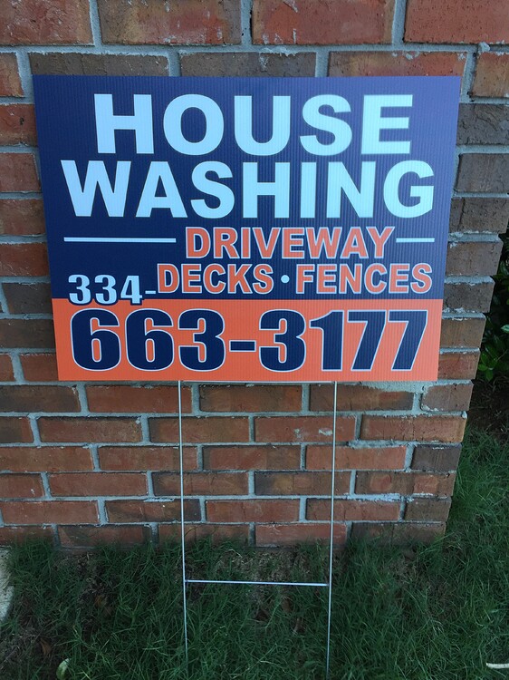 Yard sign ideas - Page 7 - Marketing - Pressure Washing Resource