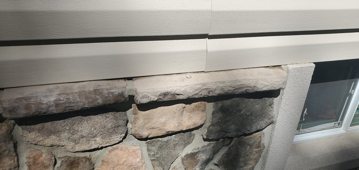 Faux Stone Veneer Damaged by Bleach - Stains/Surfaces - Pressure ...