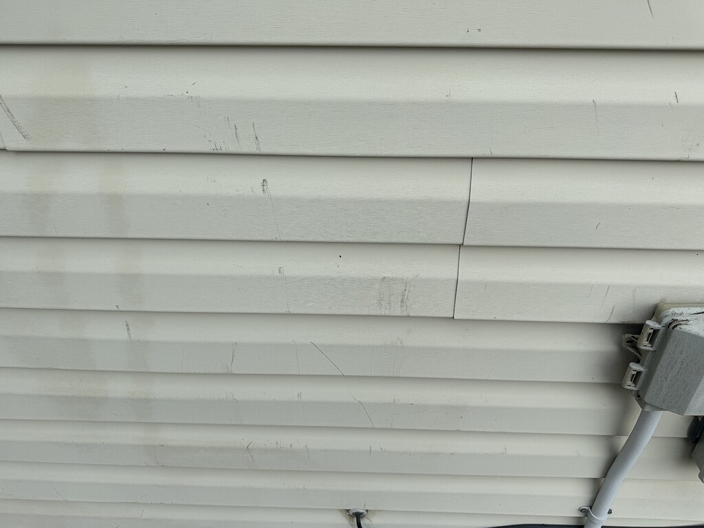 Roof shingle scuffs. Oxidized siding - Residential - Pressure Washing ...