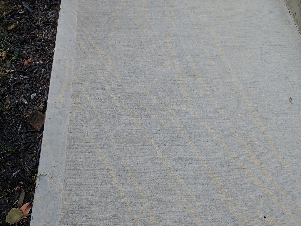 Concrete stains from tarp maybe? - Residential - Pressure Washing Resource