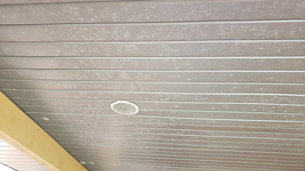 Water Spots on Brown Soffits - Residential - Pressure Washing Resource