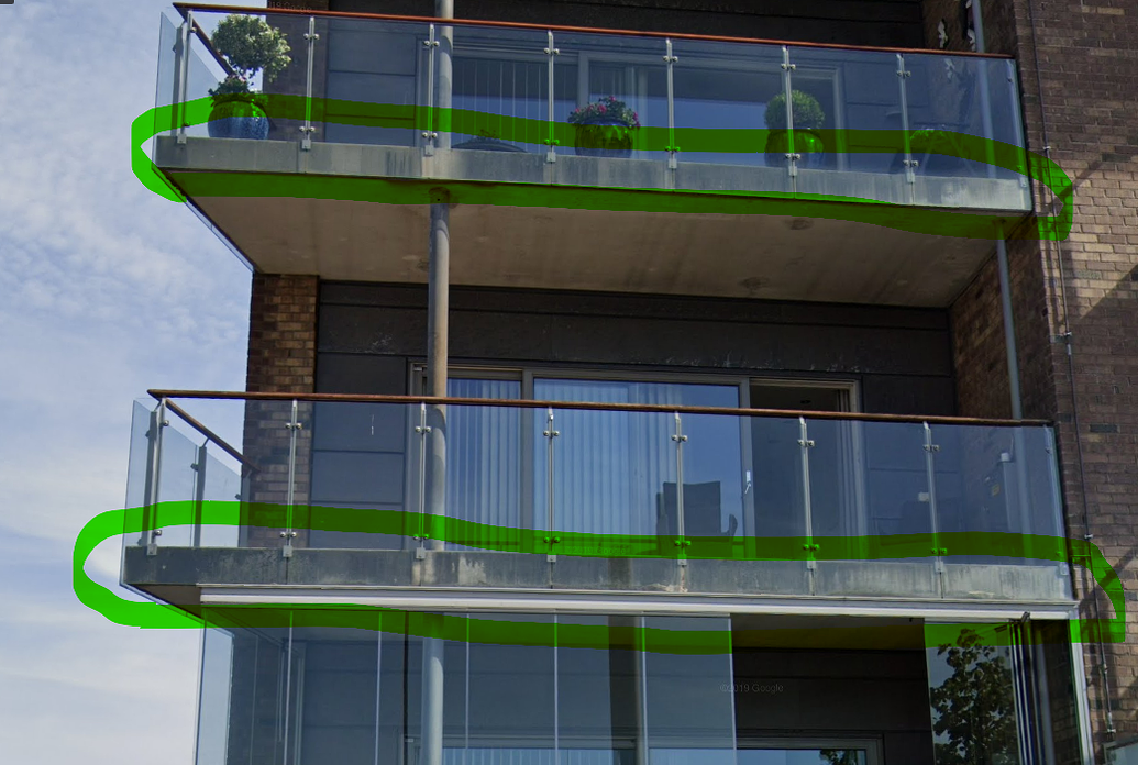 Any one of you got an genius idea how to tackle this? Balcony ...