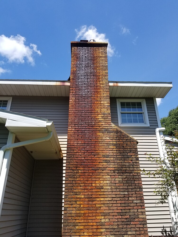 Removing Rust Stains From a Brick Chimney - Residential - Pressure ...