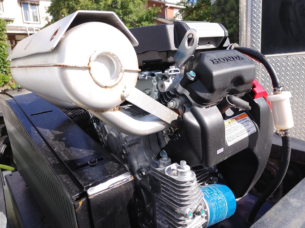 Replace muffler - Machine Repairs - Pressure Washing Resource