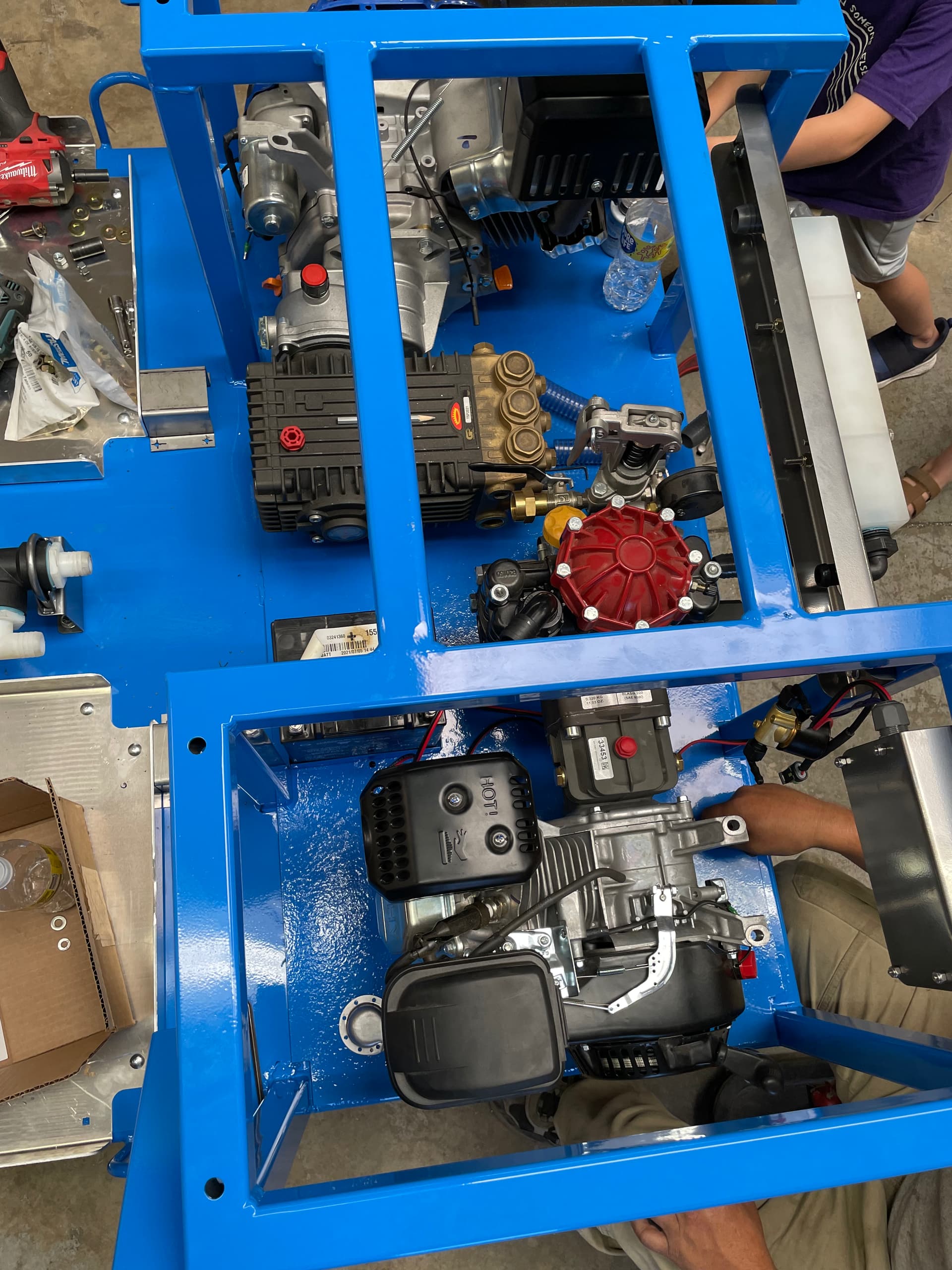 Skid build 4x7 Blue powder coating - Trailer Builds - Pressure Washing ...